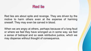 Four colors of lies ~hmftj | PPTX