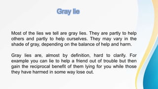 Four colors of lies ~hmftj | PPTX