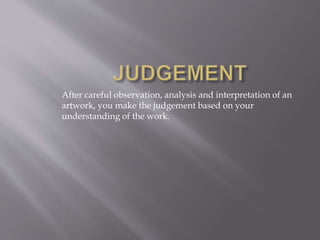 Four components of art (3) | PPTX