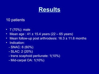 Four corner arthrodesis a retrospective review | PPT