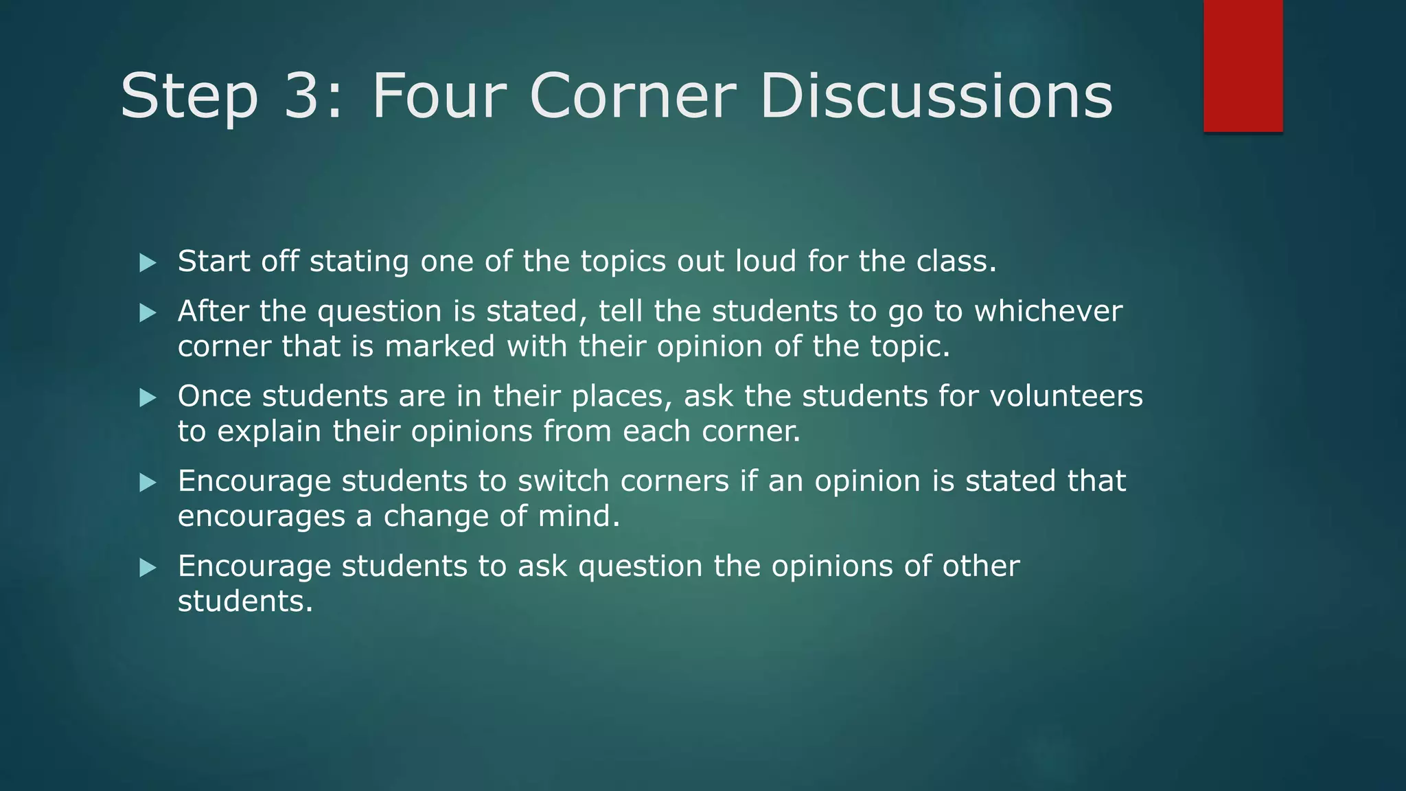 Four corners strategy | PPTX