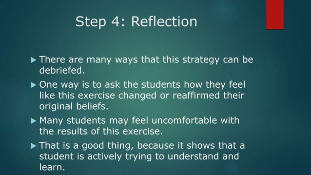 Four corners strategy | PPTX | Secondary Education | Education