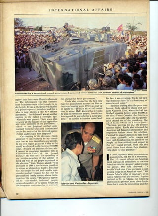 Why people came to EDSA in 1986 to save Juan Ponce Enrile and Fidel ...
