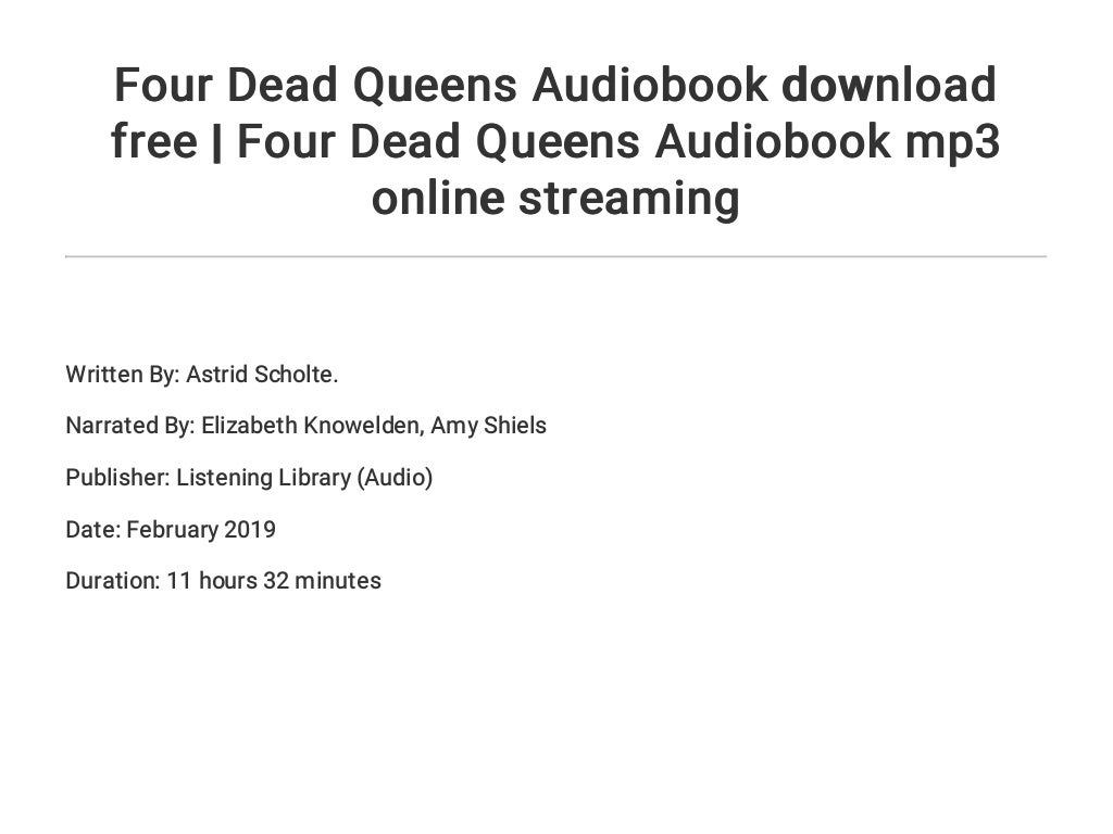 Four dead queens review - sinodad