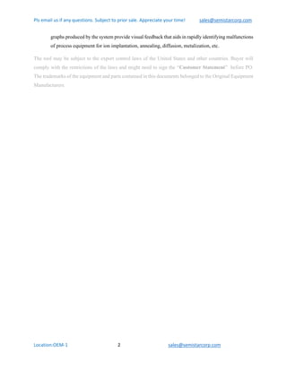 Four dimensions 280 Four-Point Probe Mapping System | PDF