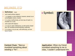 Four dimension vocabulary | PPT