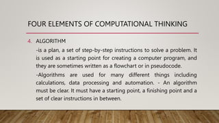 Four Elements of Computational Thinking.pptx