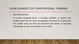 Four Elements of Computational Thinking.pptx