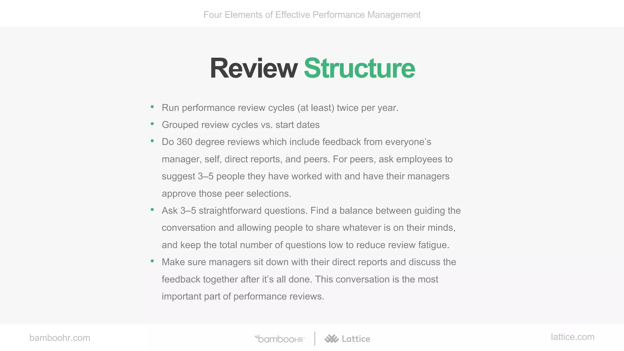 Four Elements of Effective Performance Management | PPT