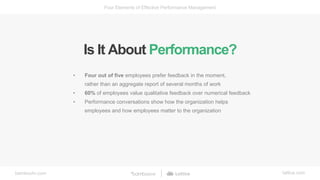 Four Elements of Effective Performance Management | PPT
