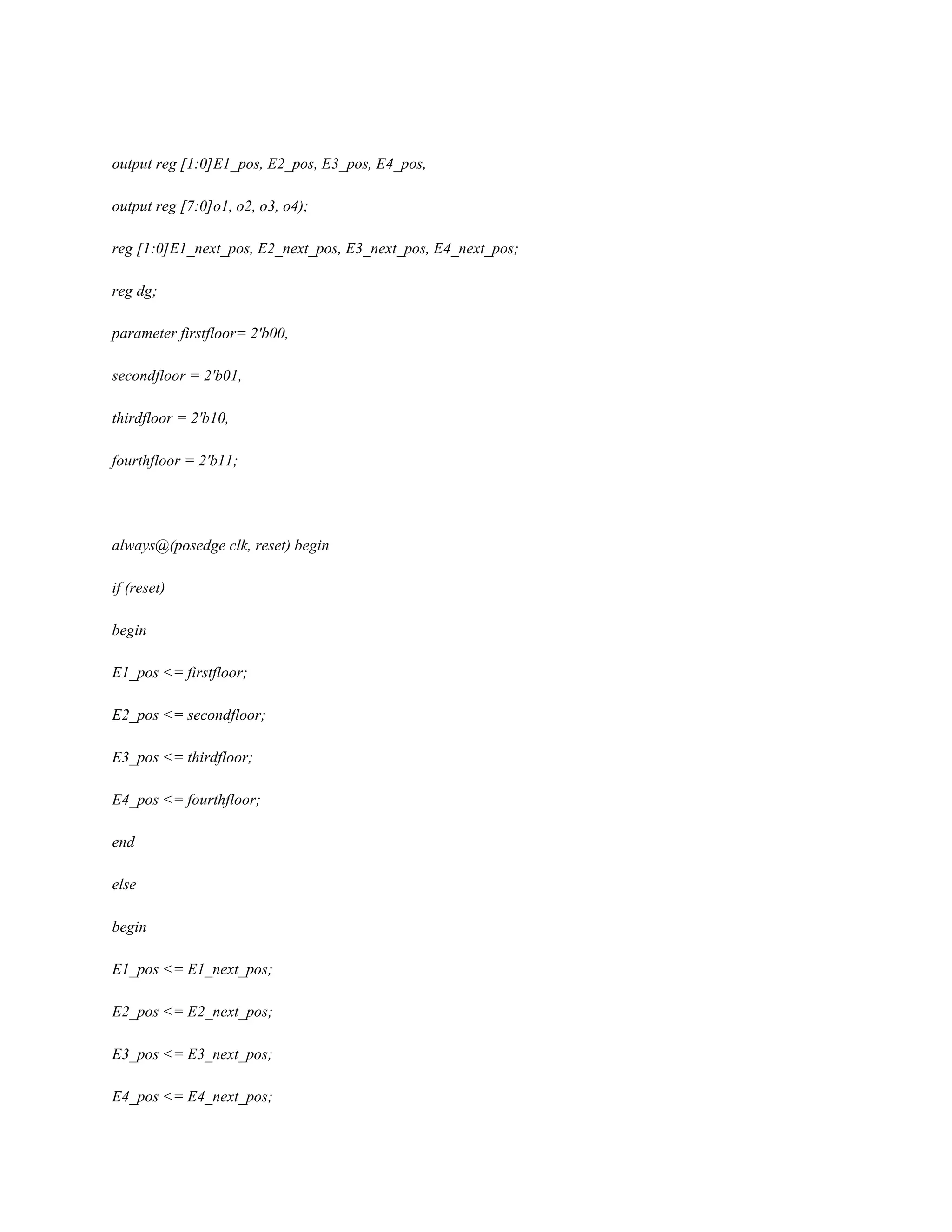 Four elevator controller | PDF