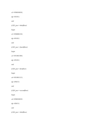Four elevator controller | PDF