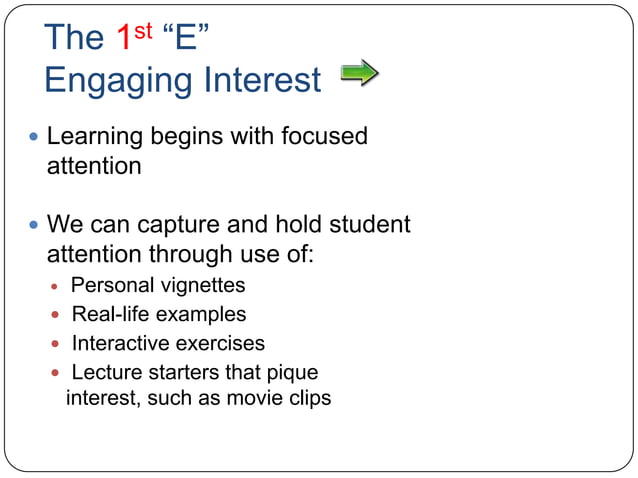 The Four E's of Effective Learning: Teaching Tips for Helping Students ...