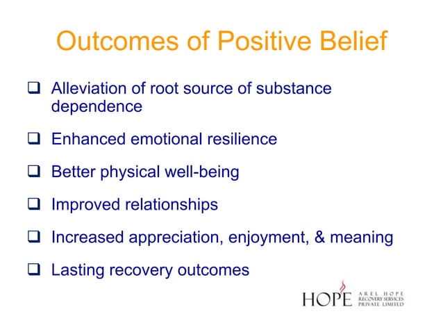 Four essentials of Addiction recovery | PPTX