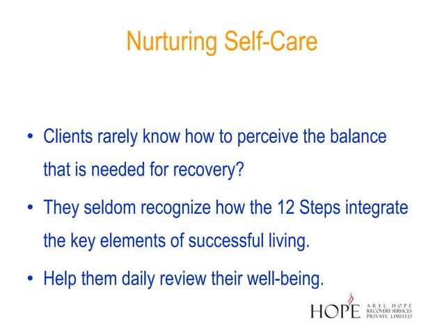 Four essentials of Addiction recovery | PPTX