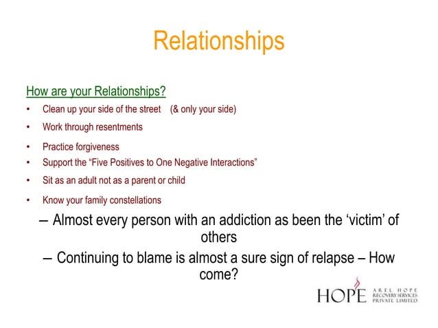 Four essentials of Addiction recovery | PPTX