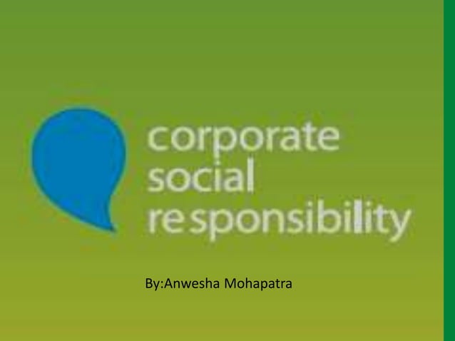 Four faces of csr and 4 stage continuum of csr | PPT