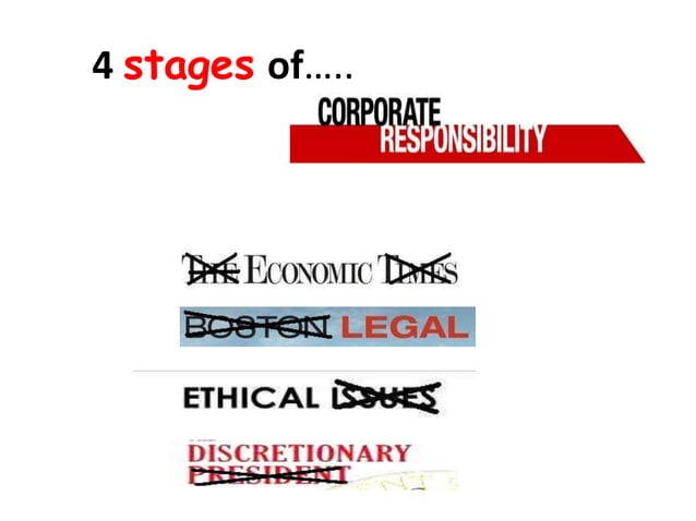 Four faces of csr and 4 stage continuum of csr | PPT