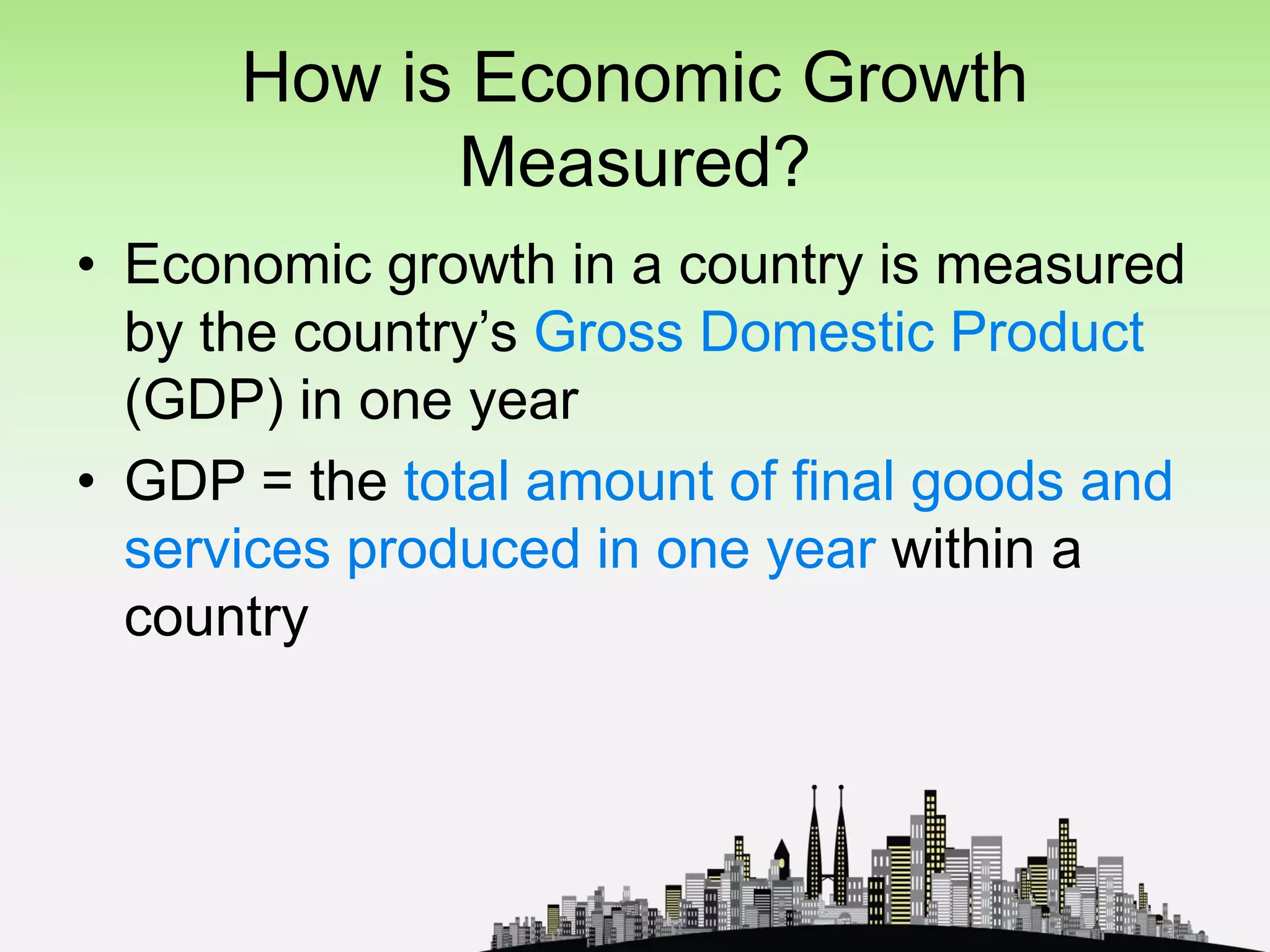 IGCSE Economic Growth | PPTX