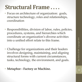 [Lawyers] Understanding Organizations Using the Four Frame Model: A ...