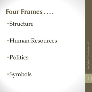 [Lawyers] Understanding Organizations Using the Four Frame Model: A ...