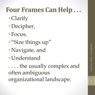 [Lawyers] Understanding Organizations Using the Four Frame Model: A ...