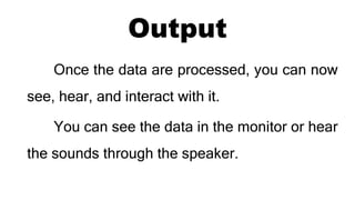 Four Functions of the Computer | PPTX