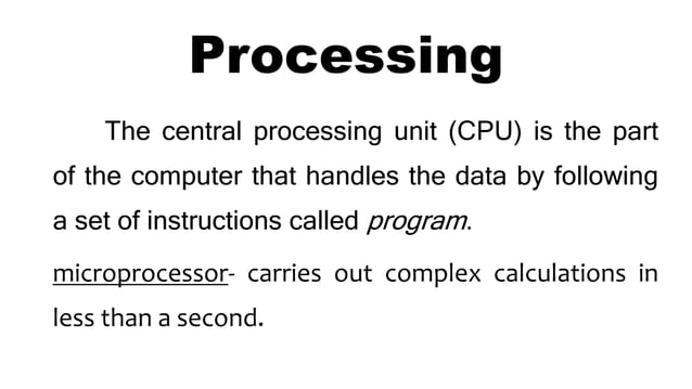 Four Functions of the Computer | PPT
