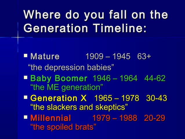 Four generations | PPT