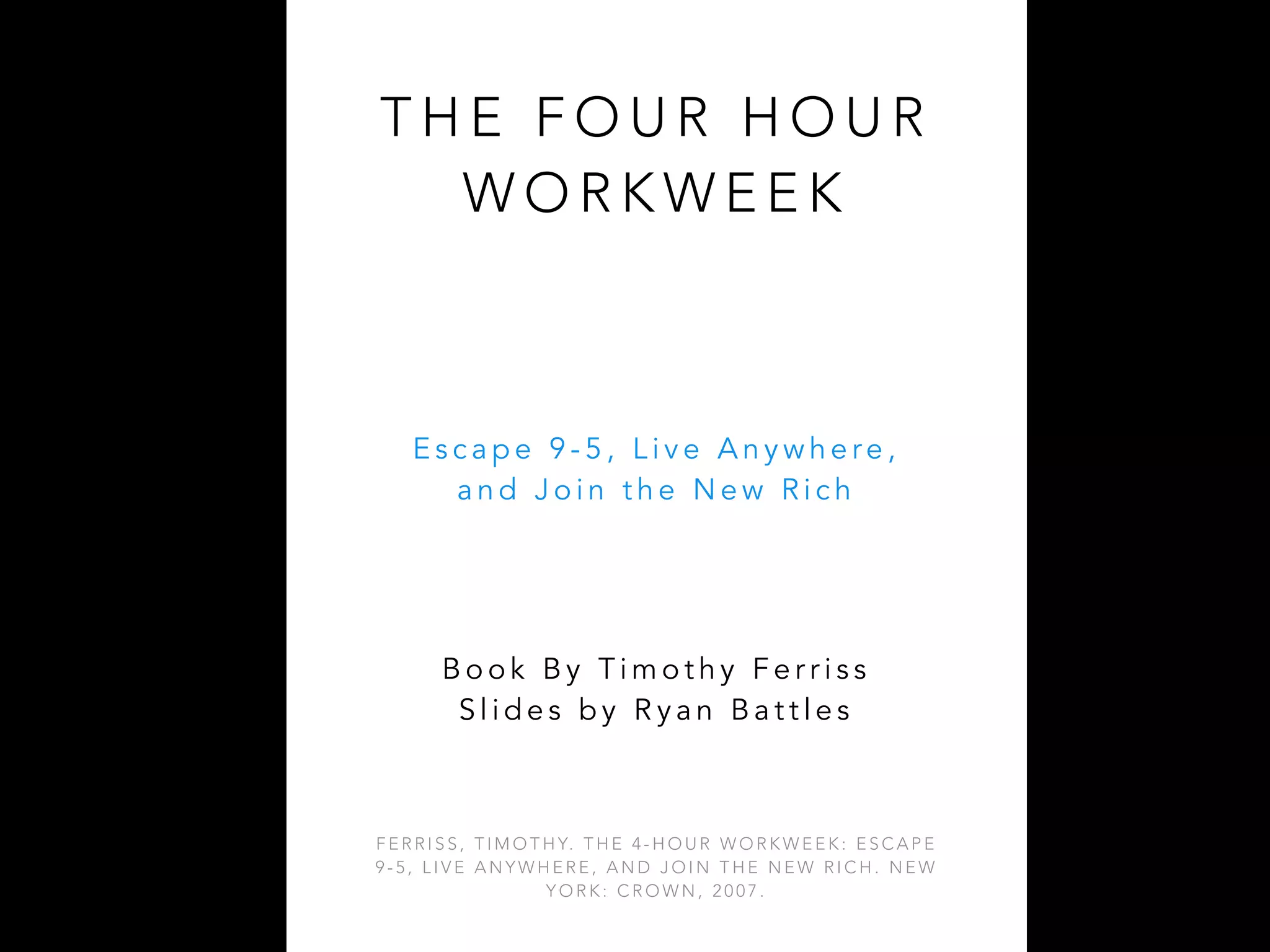 The Four Hour Workweek | PDF