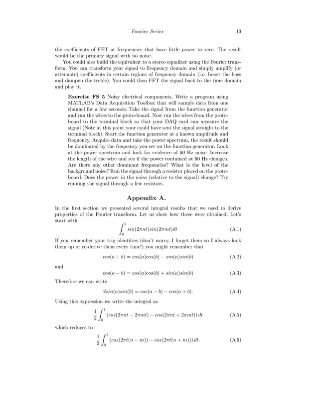 Fourier Specturm via MATLAB | PDF