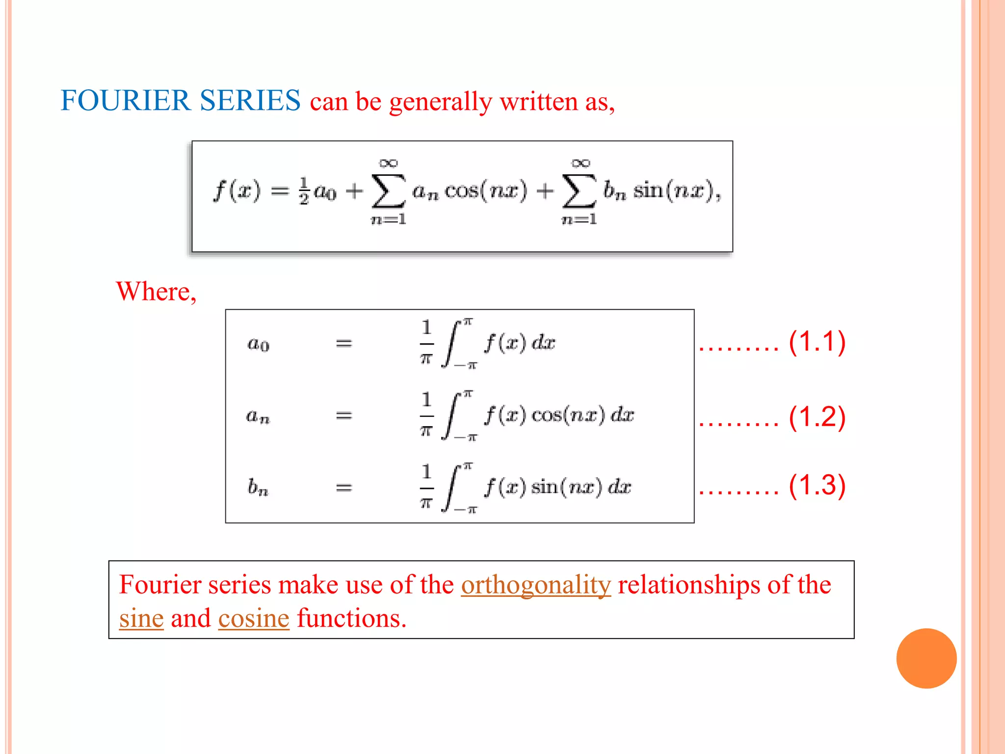 Fourier series | PPTX