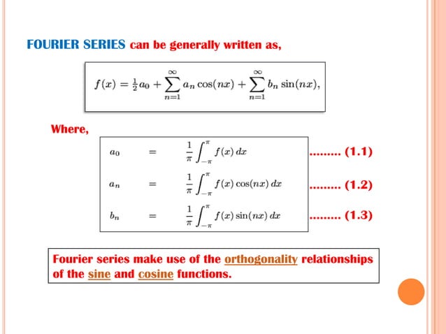 Fourier series | PPTX