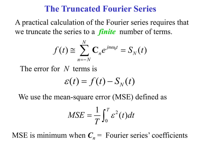 fourier-method-of-waveform-analysis msc physics | PPT