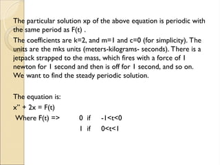 Fourier-Series SAMPLE PRESENTATION FOR LEARNING | PPT