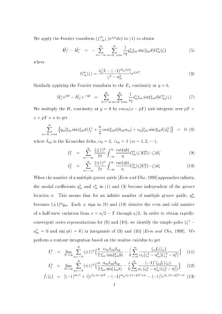 Fourier-transform analysis of a ridge waveguide and a rectangular coaxial line | PDF | Physics ...