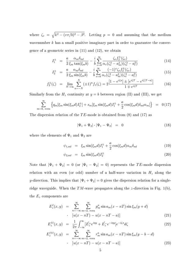 Fourier-transform analysis of a ridge waveguide and a rectangular coaxial line | PDF | Physics ...