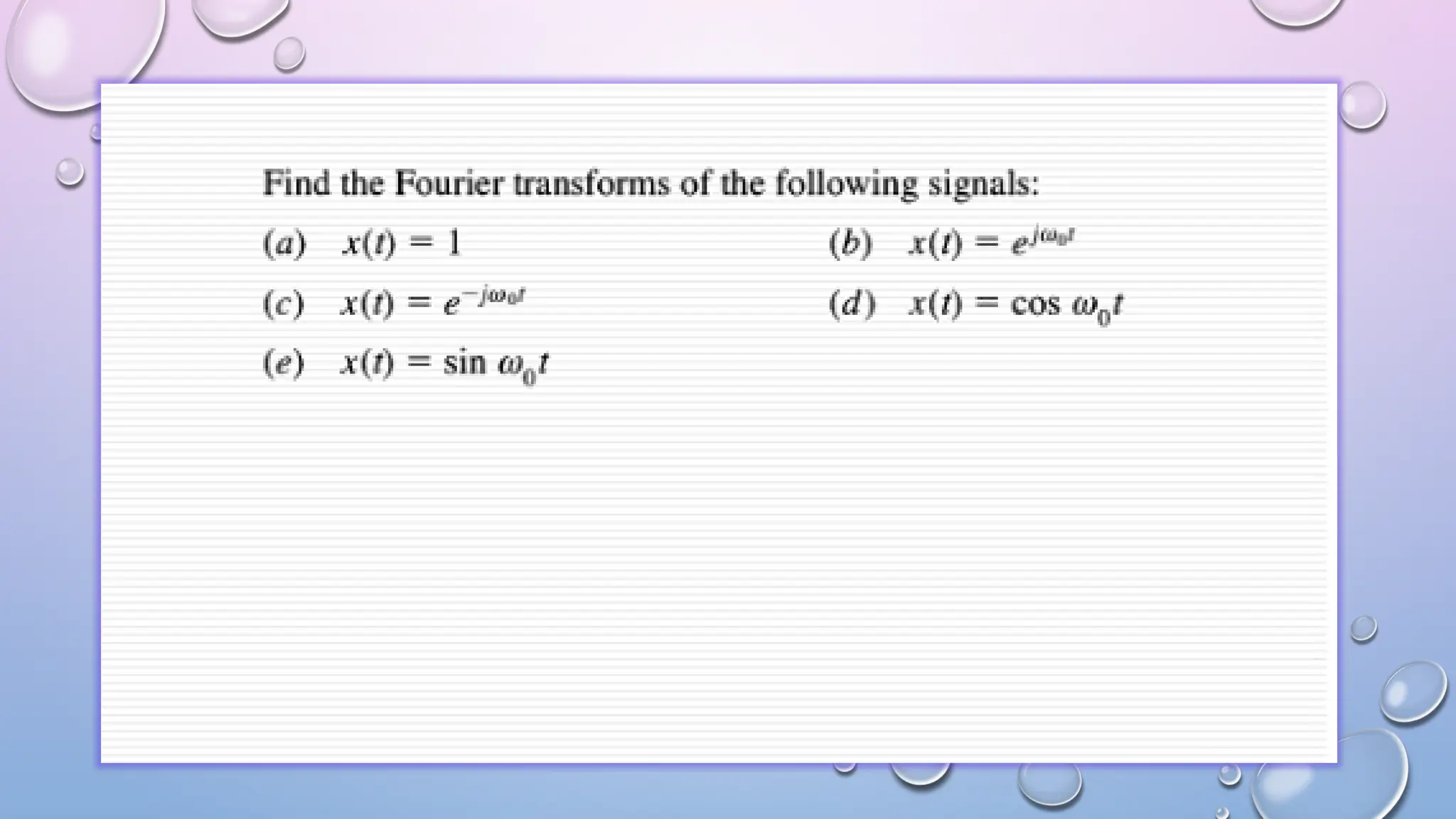 Fourier Analysis Fourier series representation.pptx