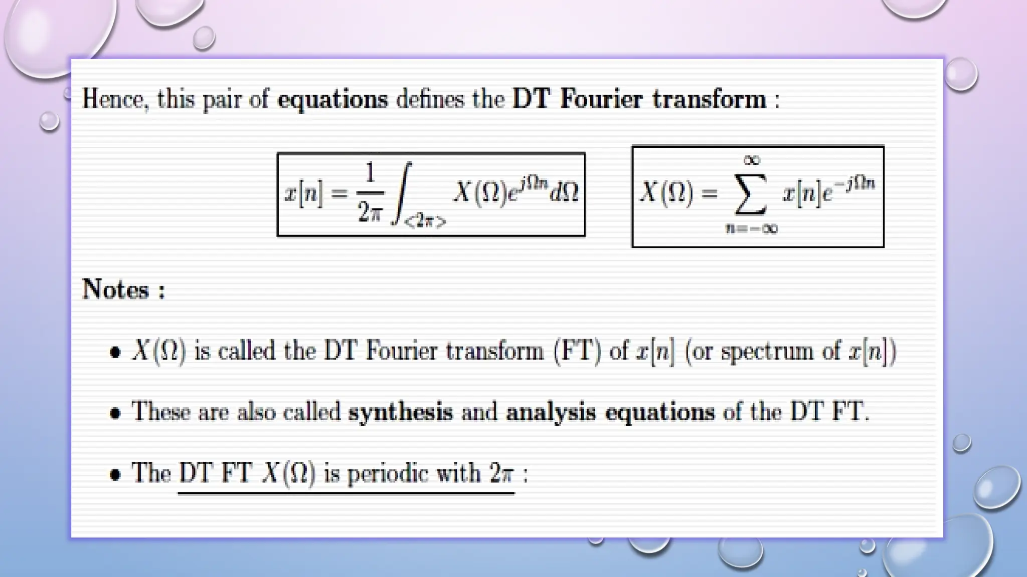 Fourier Analysis Fourier series representation.pptx
