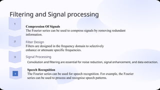 Fourier analysis data communications and networks | PPTX