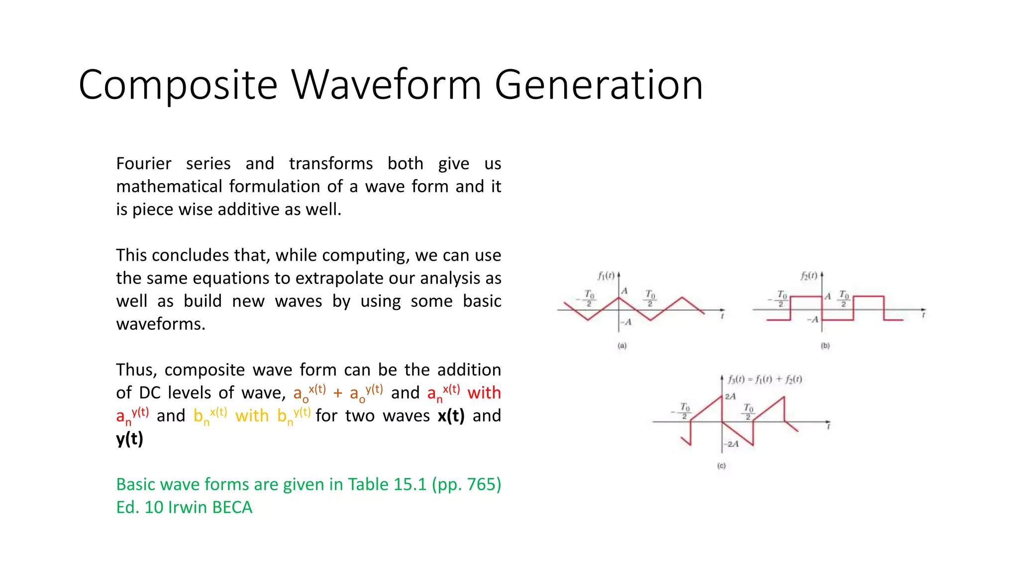 Fourier analysis techniques fourier series | PPTX