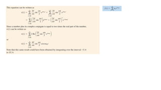 Fourier analysis techniques fourier series | PPTX