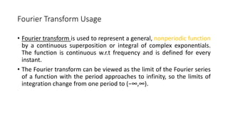Fourier analysis techniques Fourier transforms- part 2 | PPT