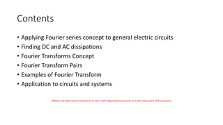 Fourier analysis techniques Fourier transforms- part 2 | PPT