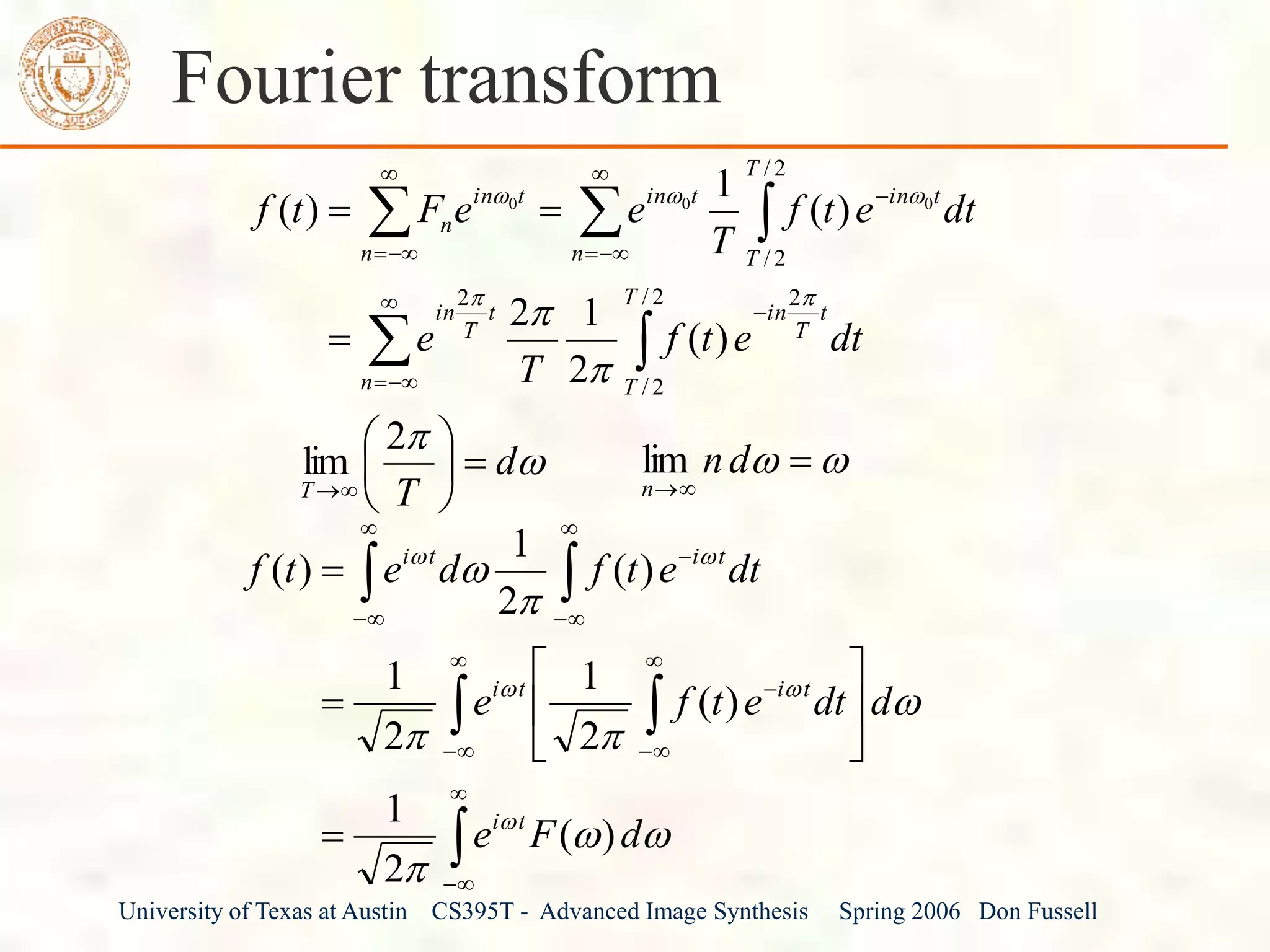 Fourier Class Lessons.ppt