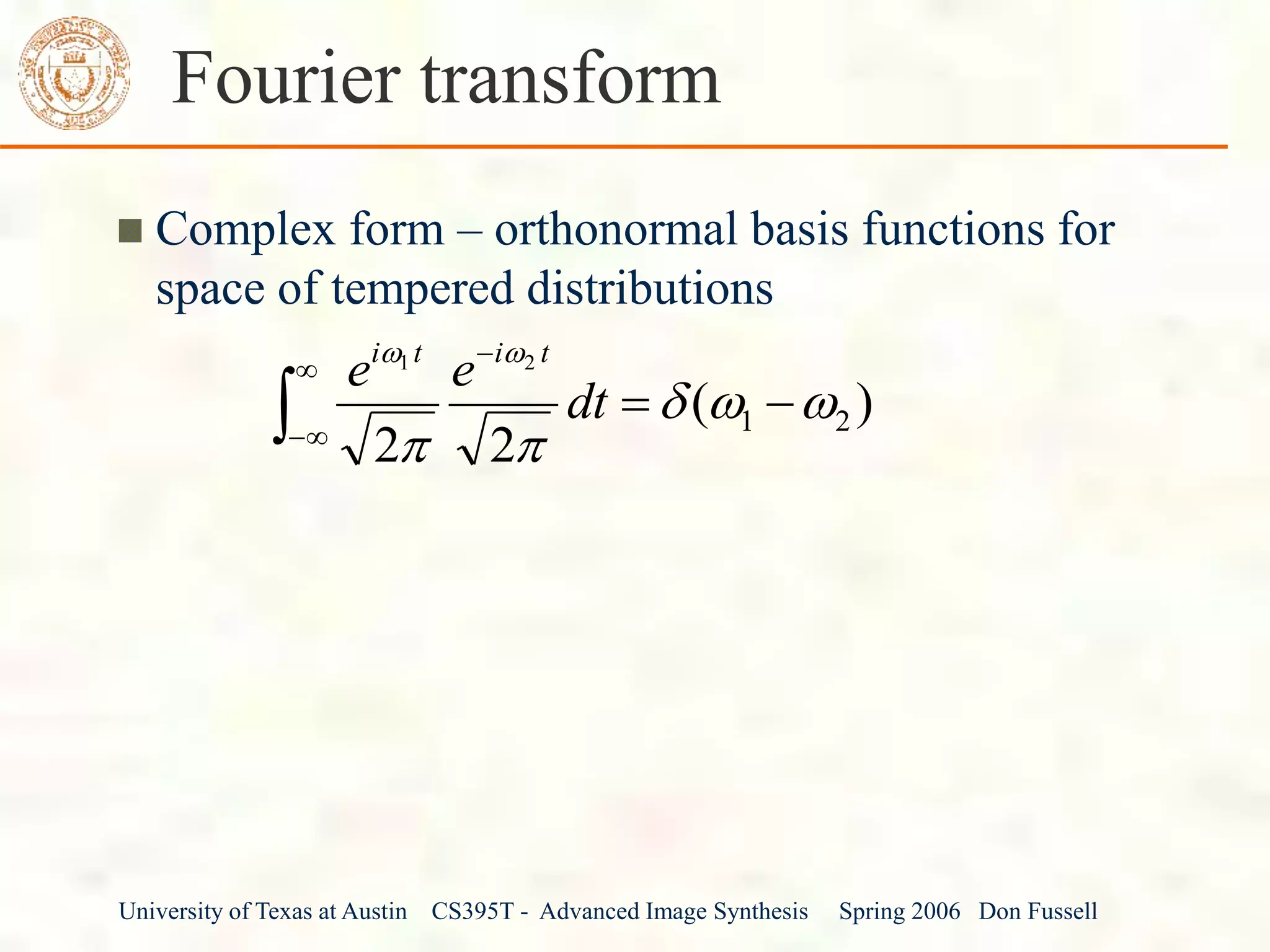 Fourier Class Lessons.ppt