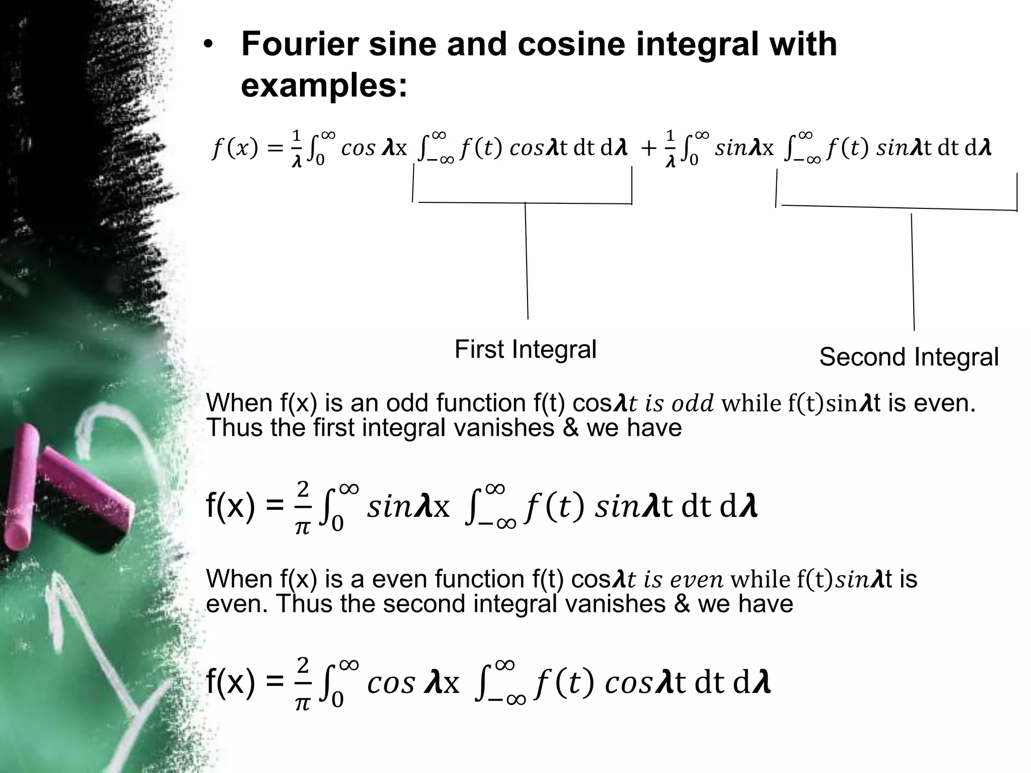 Fourier integral | PPTX