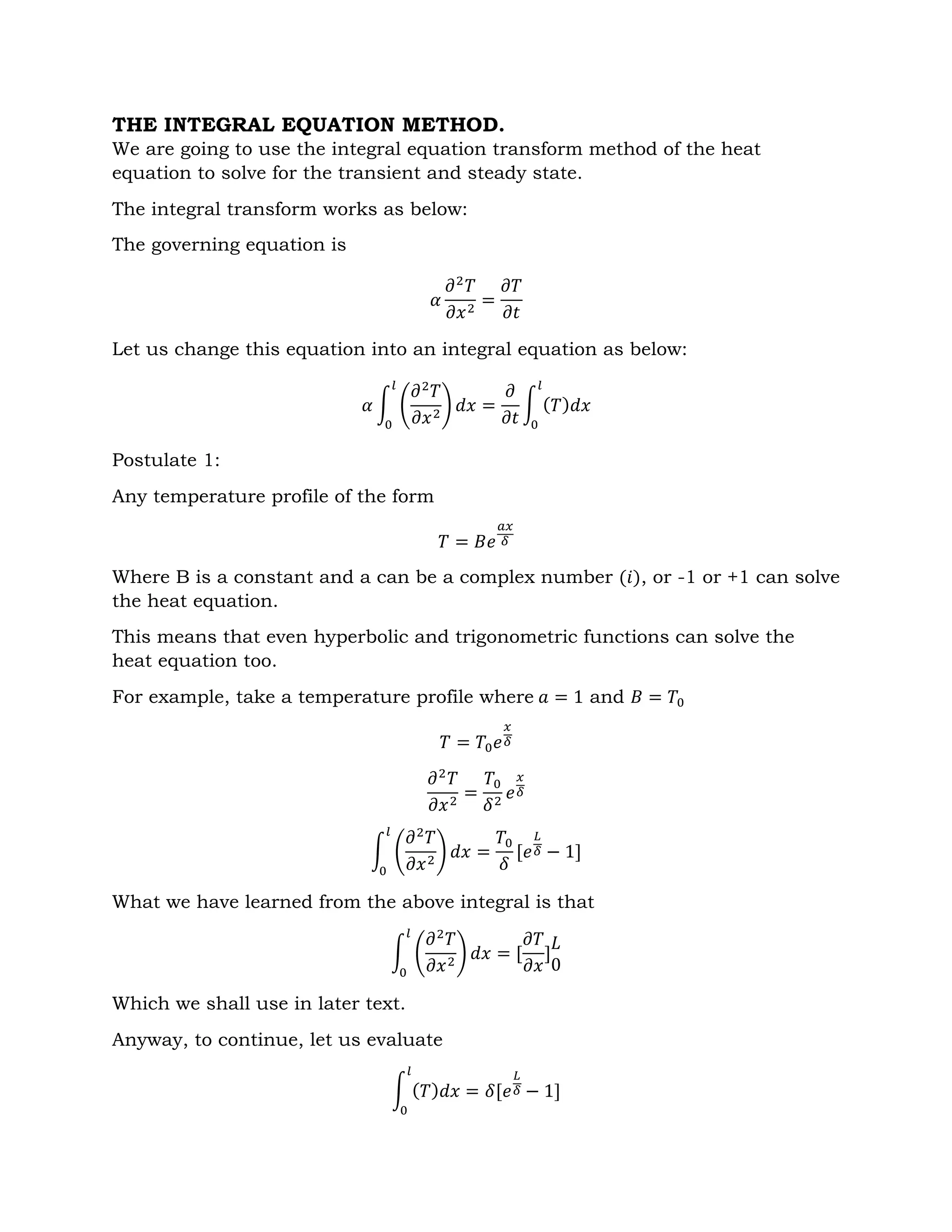 TRANSIENT AND STEADY STATE HEAT CONDUCTION WITH NO LATERAL CONVECTION ...
