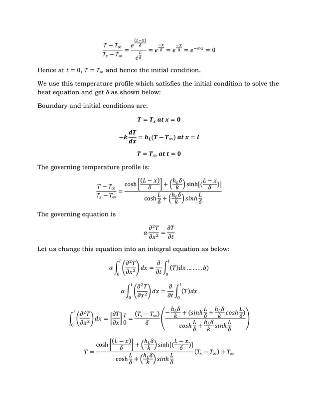 Transient And Steady State Heat Conduction With No Lateral Convection