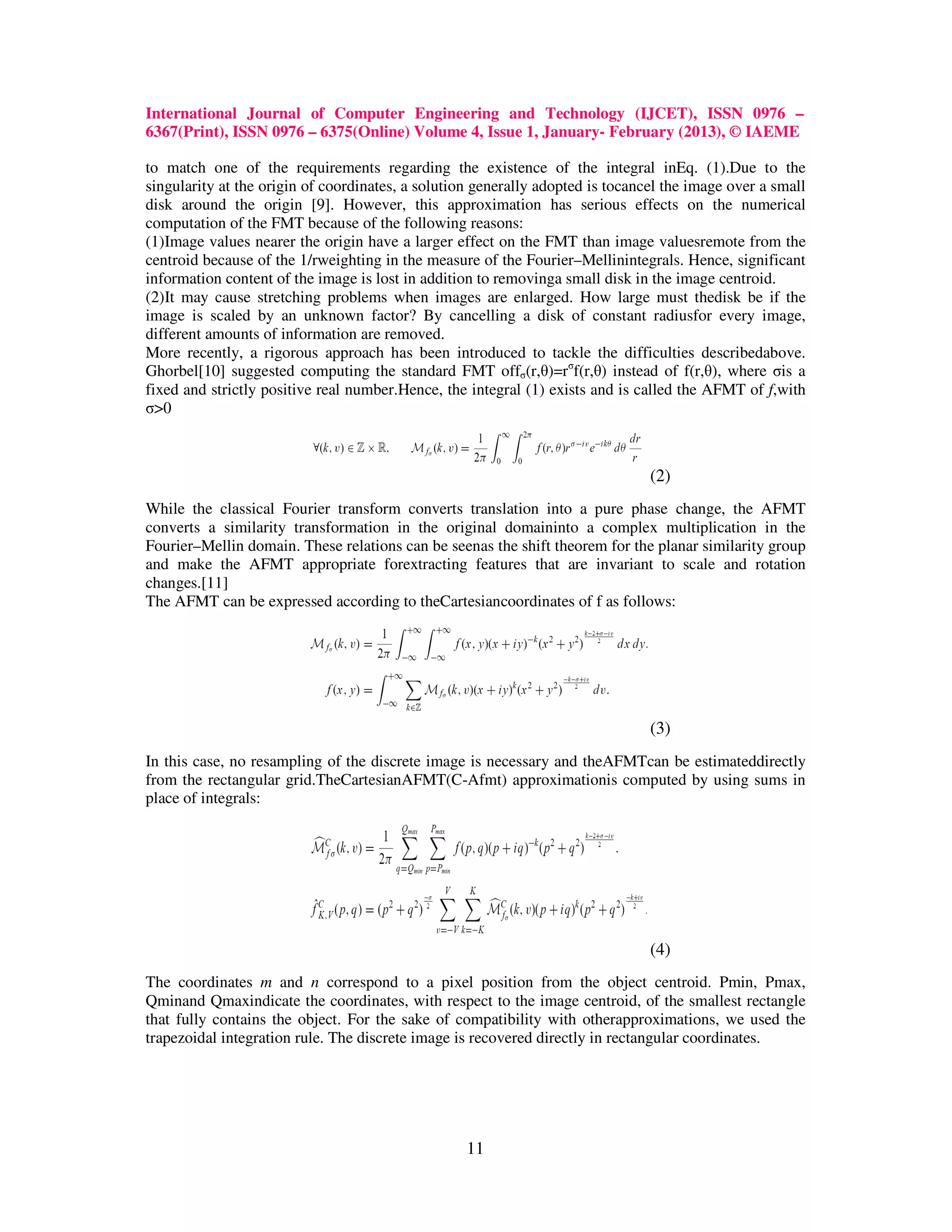 Fourier Mellin Transform Based Face Recognition Pdf